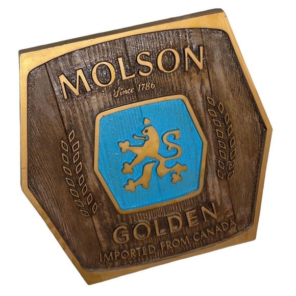 Molson Golden Beer | Other | Vintage Molson Golden Imported Beer Faux ...
